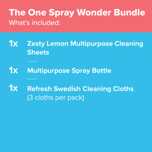 The One Spray Wonder Bundle | Surface Cleaning Kit | Fresh Feels